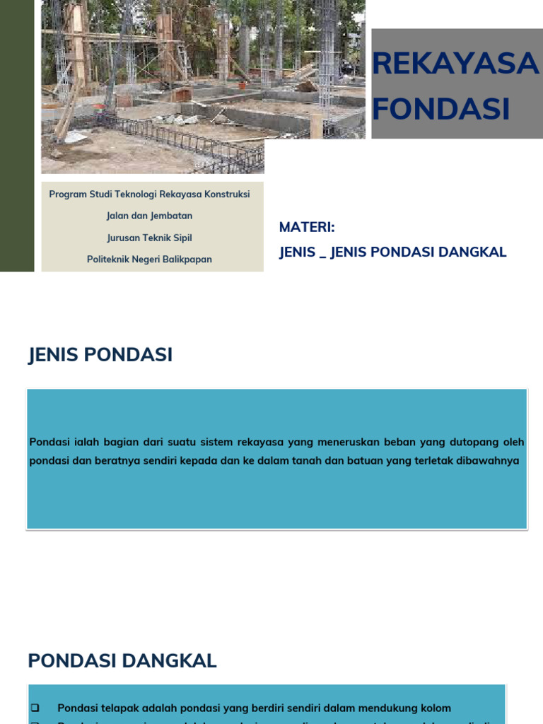 Jenis Pondasi dan Fase Keruntuhan | PDF | Sains & Matematika