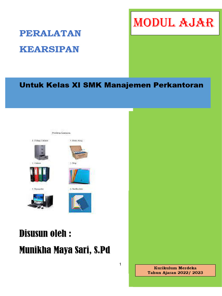 Modul Peralatan Arsip | PDF