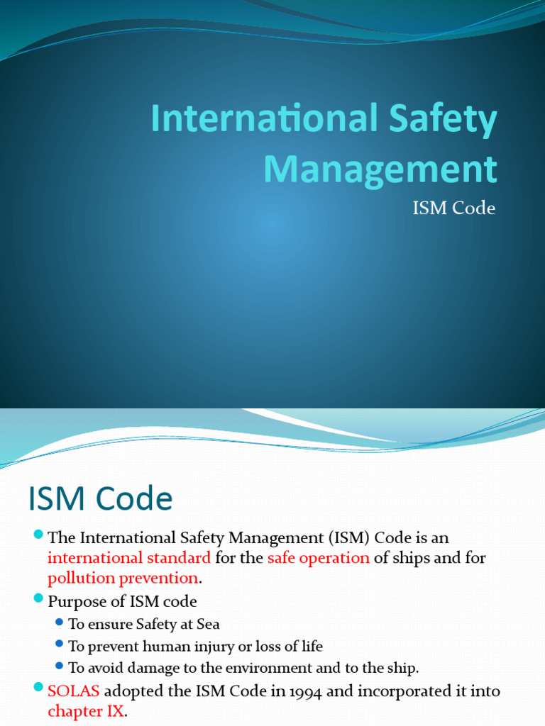 International Safety Management | PDF | Safety | Audit