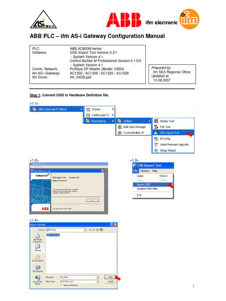 Config ABB DP - Ifm ASi | PDF | Input/Output | Computer Hardware