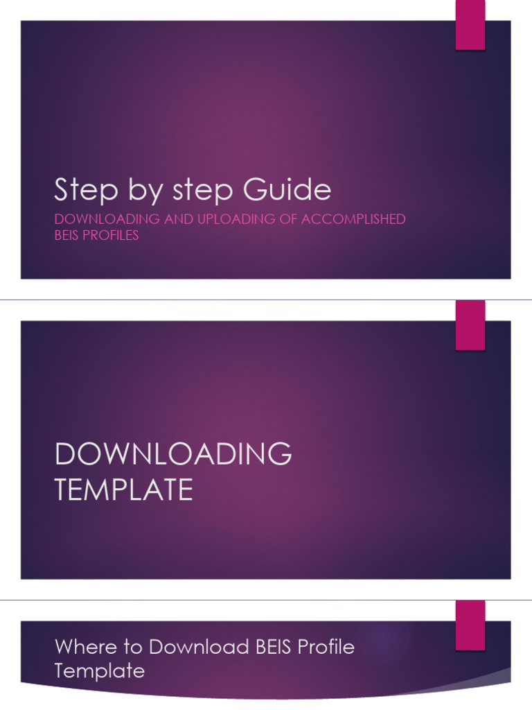 BEIS Download and Upload Tutorial | PDF
