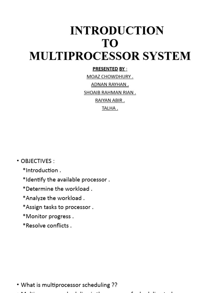Presentation1 Operating System | PDF | Scheduling (Computing) | Central Processing Unit