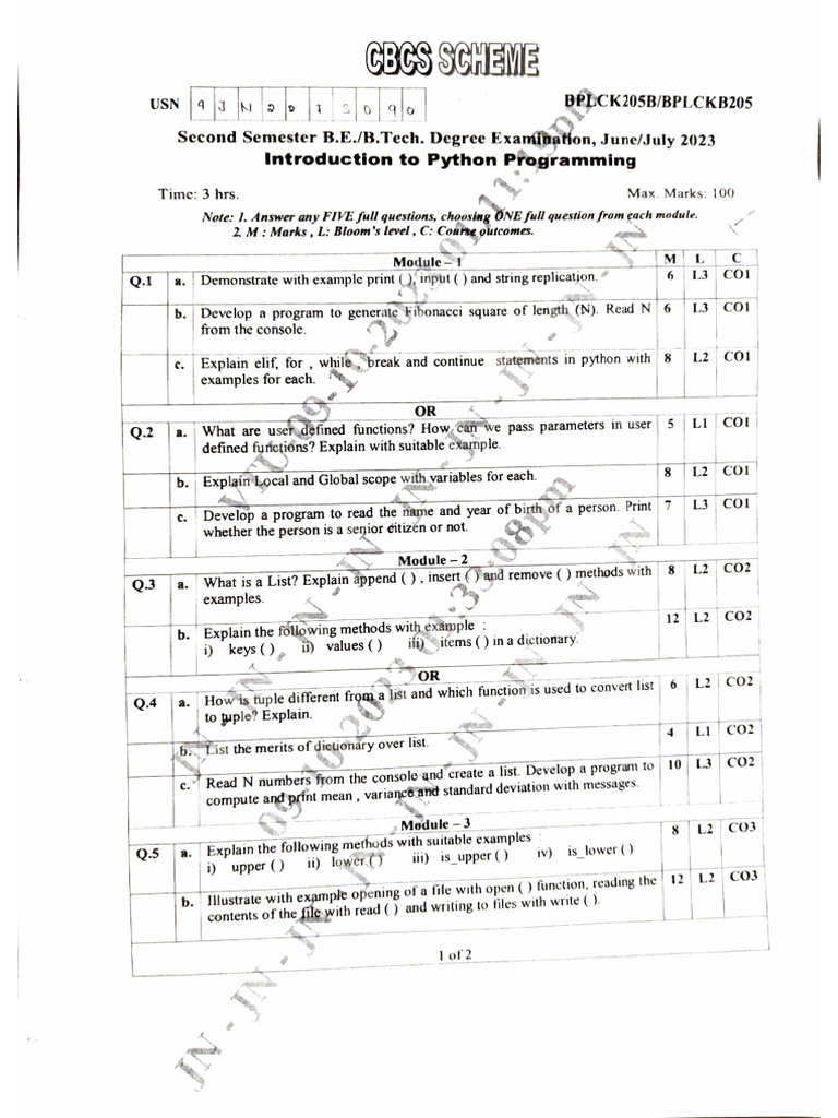 2022 23 Jul BPLCK205B | PDF | Computer File | Computer Programming