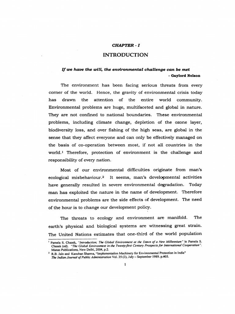 10 Chapter 1 | PDF | Non Governmental Organization | Environmentalism