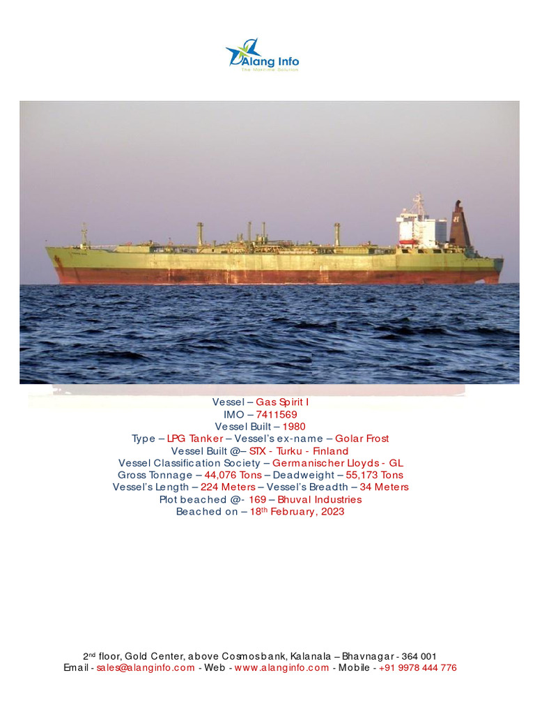 169 - Gas Spirit I | PDF | Piston | Energy Technology