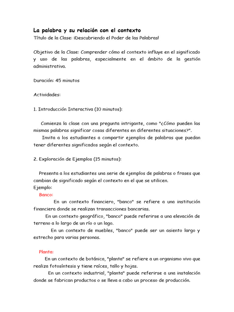 Definiciones Generales Sobre El Lexico | PDF | Palabra | Liderazgo