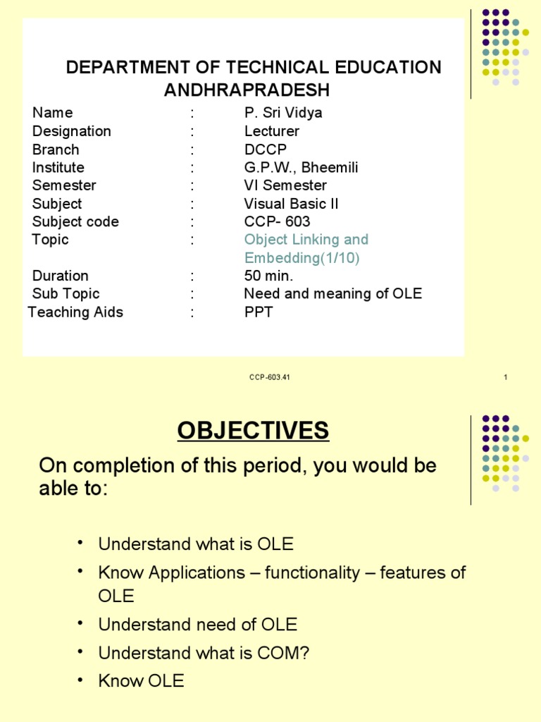 CCP603 | PDF | Component Object Model | Computing