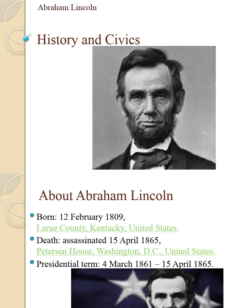 Abraham Lincoln: Life and Legacy | PDF