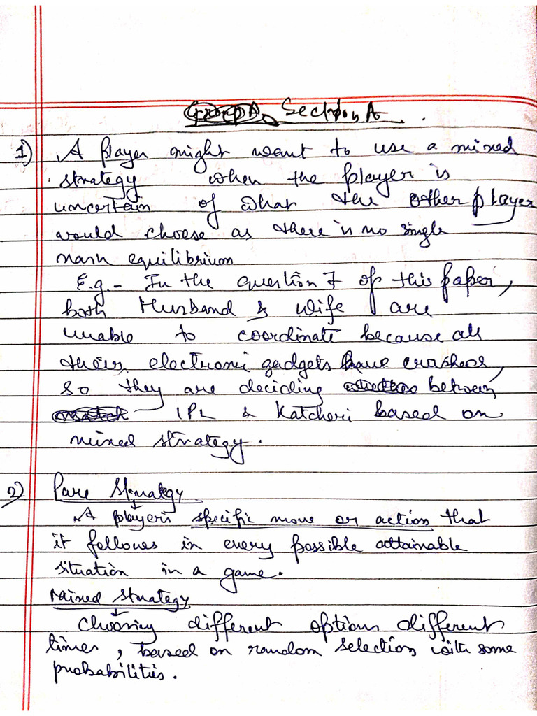 Internal 2 GT Paper Assignment | PDF