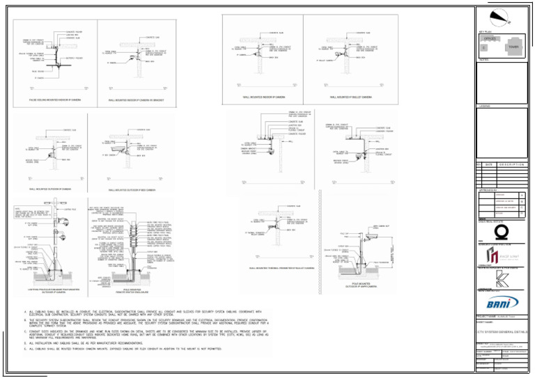 CCTV System Shop Drawings | PDF