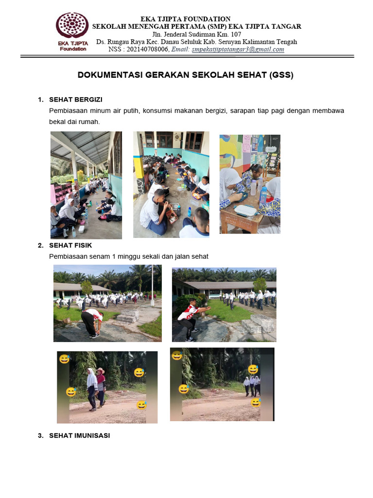 Dokumentasi Gerakan Sekolah Sehat | PDF