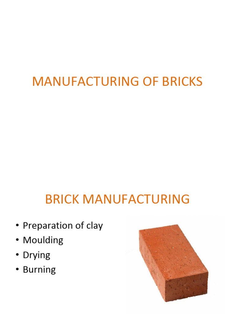 manufacturing of bricks | PDF | Brick | Chimney