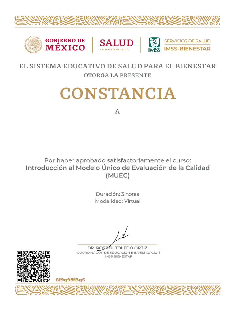 Introducción Al Modelo Único para La Evaluación de La Calidad (MUEC | PDF