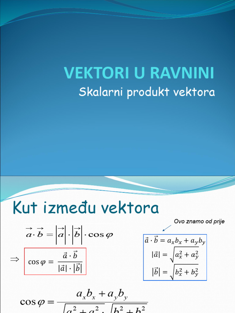 7 - Kut Između Vektora | PDF