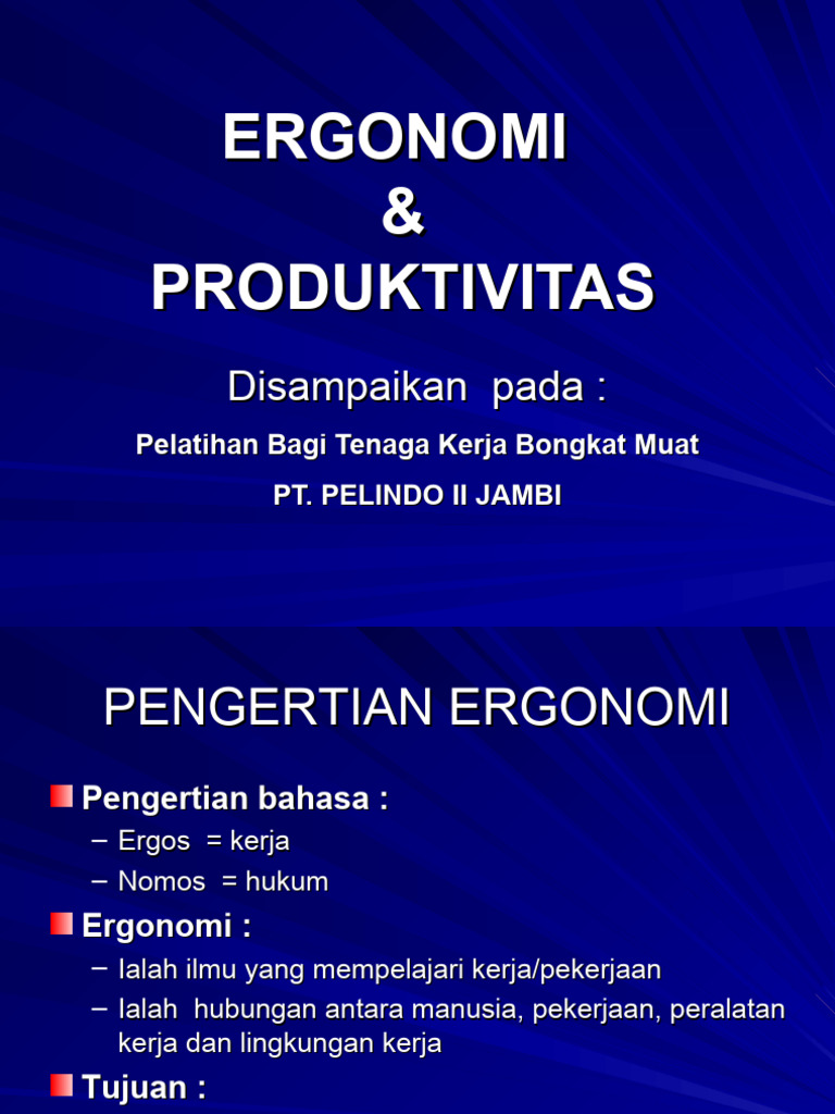 Ergonomi | PDF