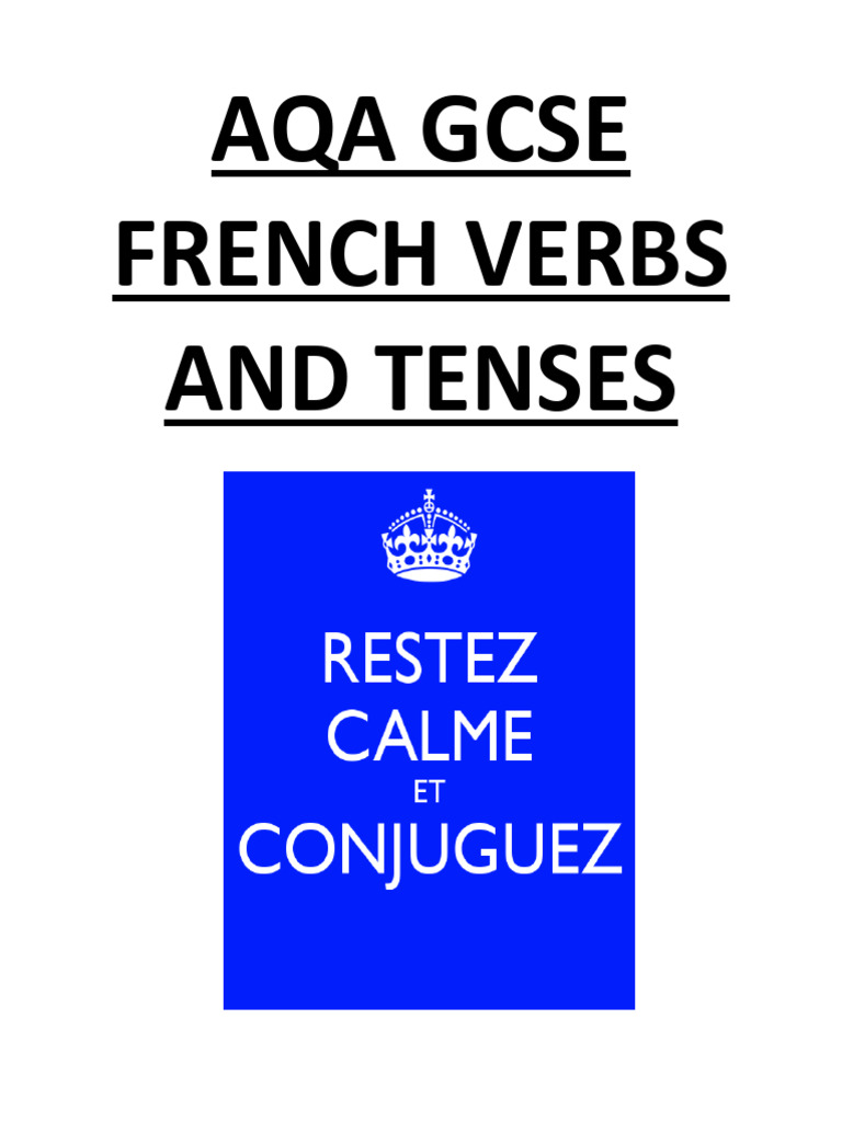 GCSE Verbs and Tenses Booklet | Download Free PDF | Grammar | Language ...