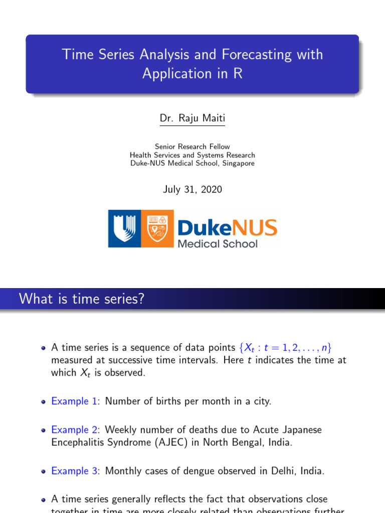 On Time-Series | PDF | Autoregressive Integrated Moving Average | Time ...