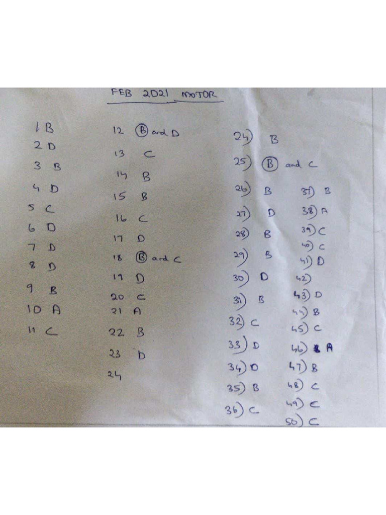 Solved Written Question Paper by Mariner Shiyan | PDF
