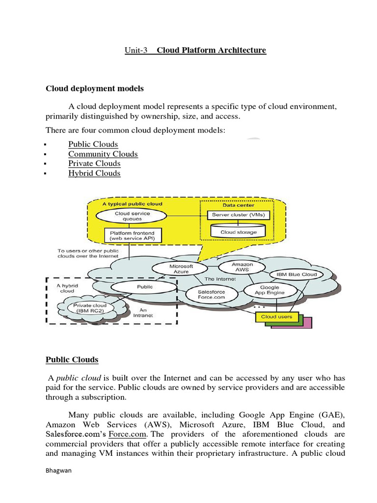 cc unit-3 | PDF | Cloud Computing | Software As A Service