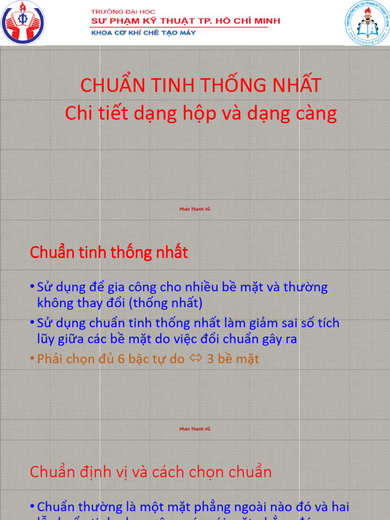 Chuan Tinh Thong Nhat | PDF