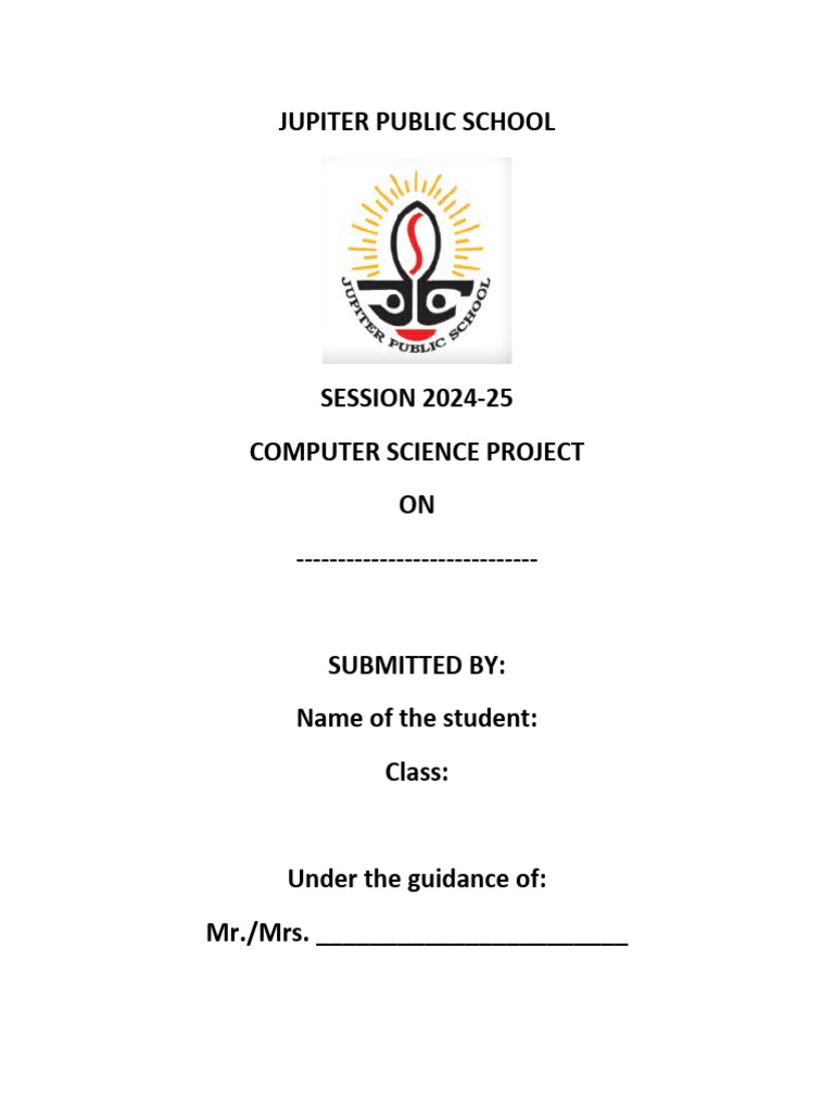 Class 12 Computer Project Certificate | PDF | Career & Growth