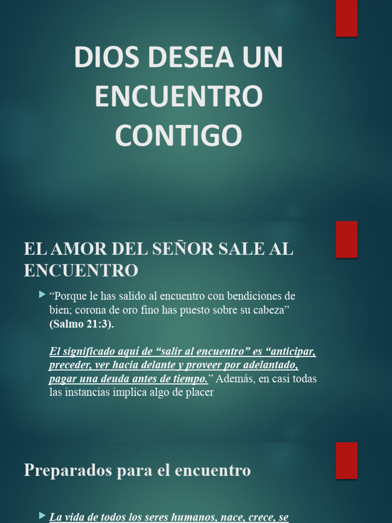 Dios Desea Un Encuentro Contigo | PDF | Jacob | Jesús