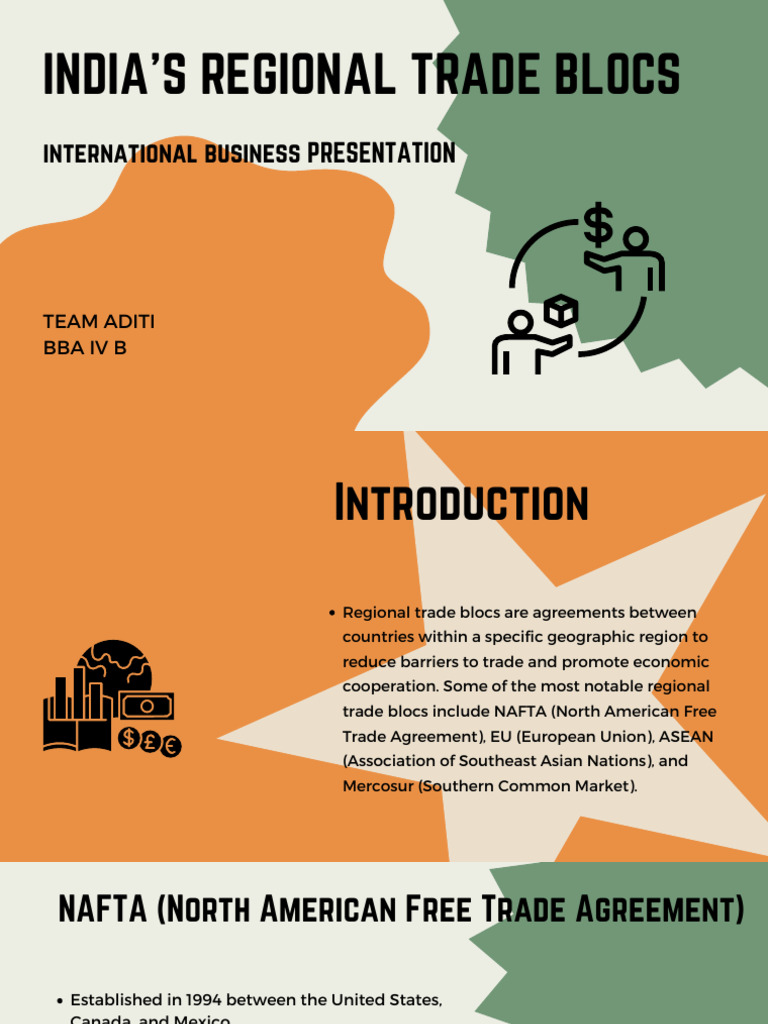 India's Regional Trade Blocs | PDF | North American Free Trade ...