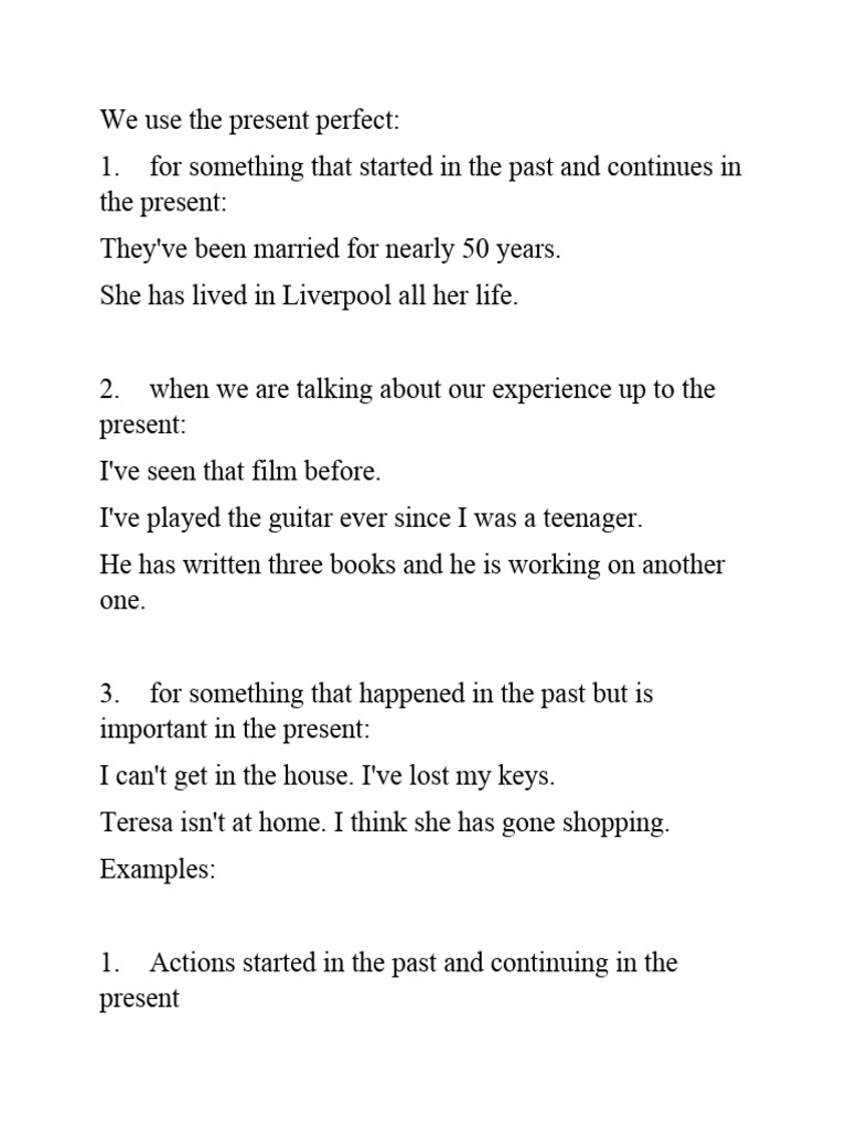 The Present Perfect Complicated | PDF | Language Arts & Discipline ...