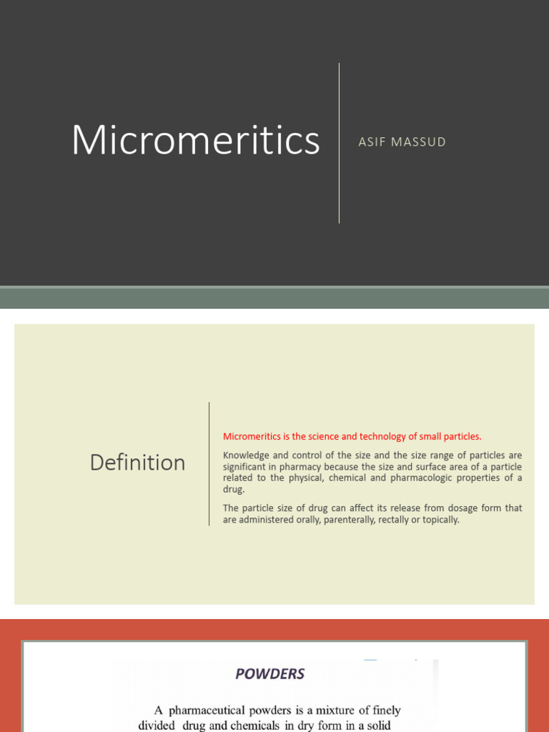 Particle Science in Pharmacy | PDF | Self-Improvement | Wellness
