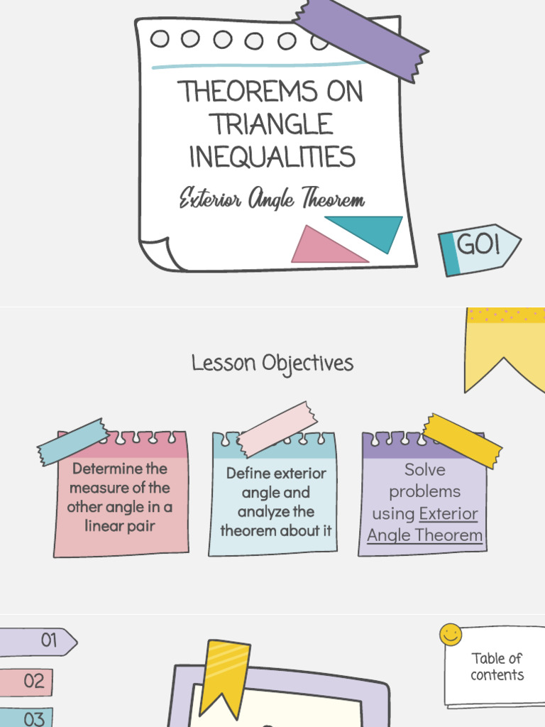 Triangle Exterior Angle Guide | PDF | Triangle | Angle