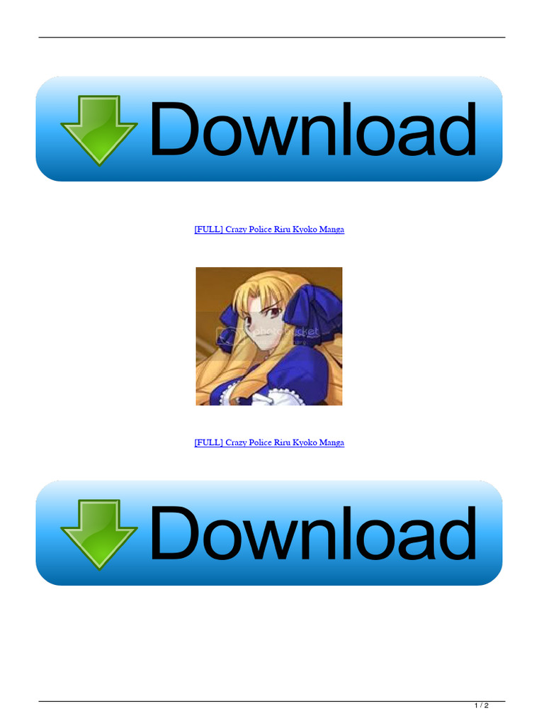FULL Crazy Police Riru Kyoko Manga | PDF