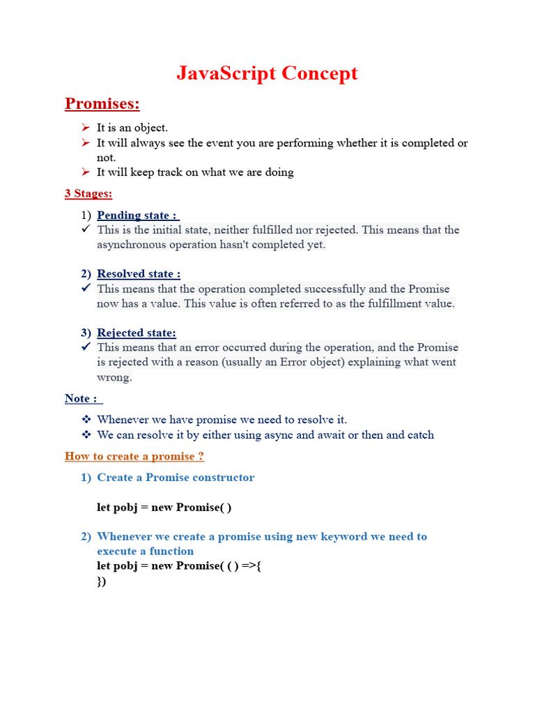 Understanding JavaScript Promises Explained | PDF | Teaching Methods & Materials | Computers