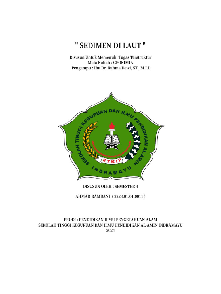 Proses dan Jenis Sedimen Laut | PDF | Sains & Matematika