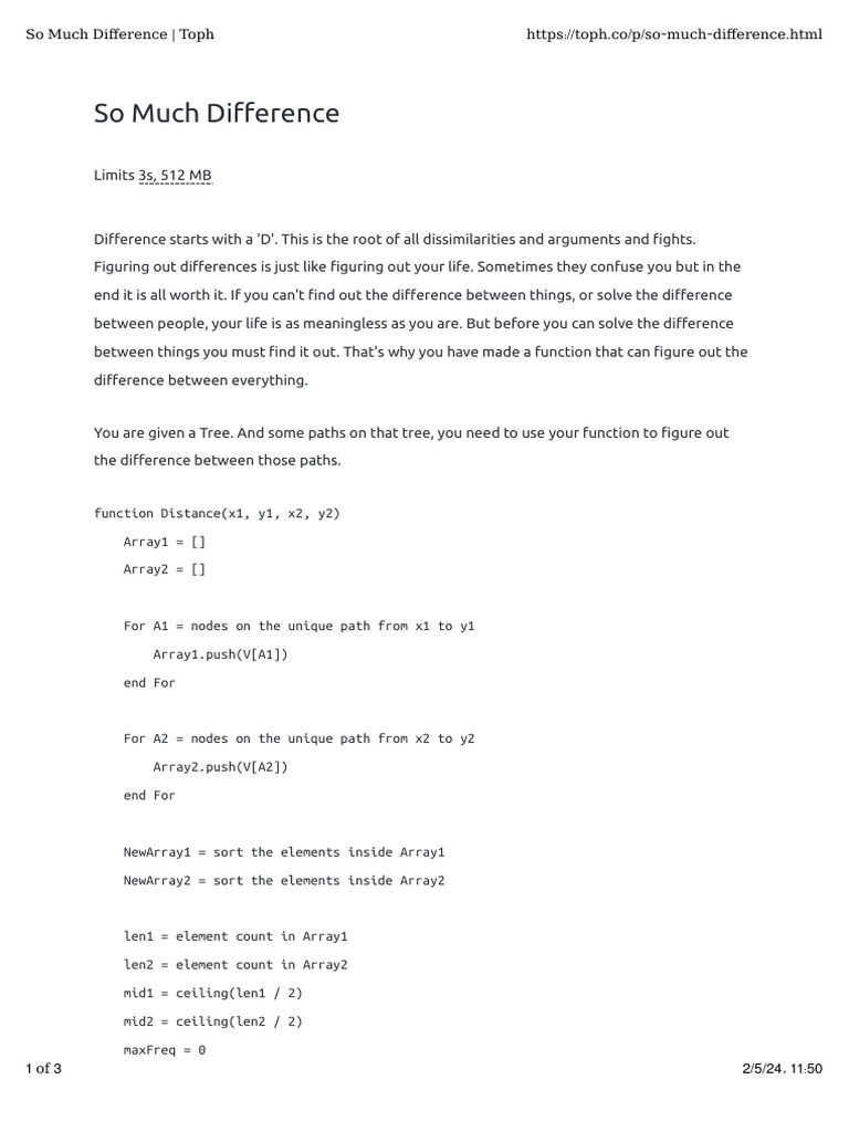 So Much Difference: Limits | PDF | Algorithms And Data Structures | Algorithms