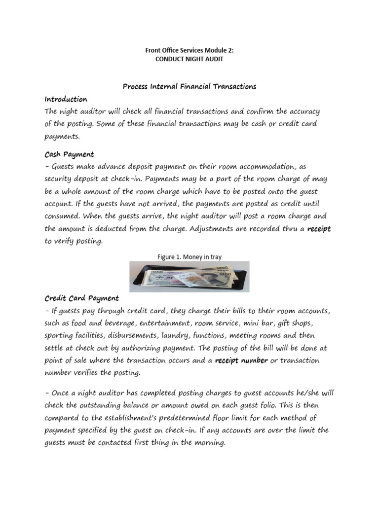 Front Office Services Module 2 | PDF | Credit Card | Payments