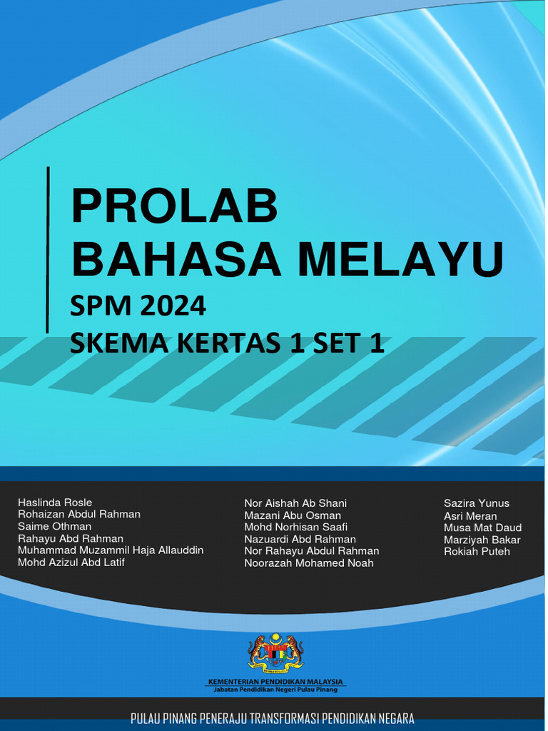 SKEMA SET 1 KERTAS 1 | PDF