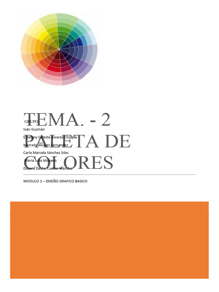 Paleta de Colores en Diseño Gráfico | PDF | Color | Diseño