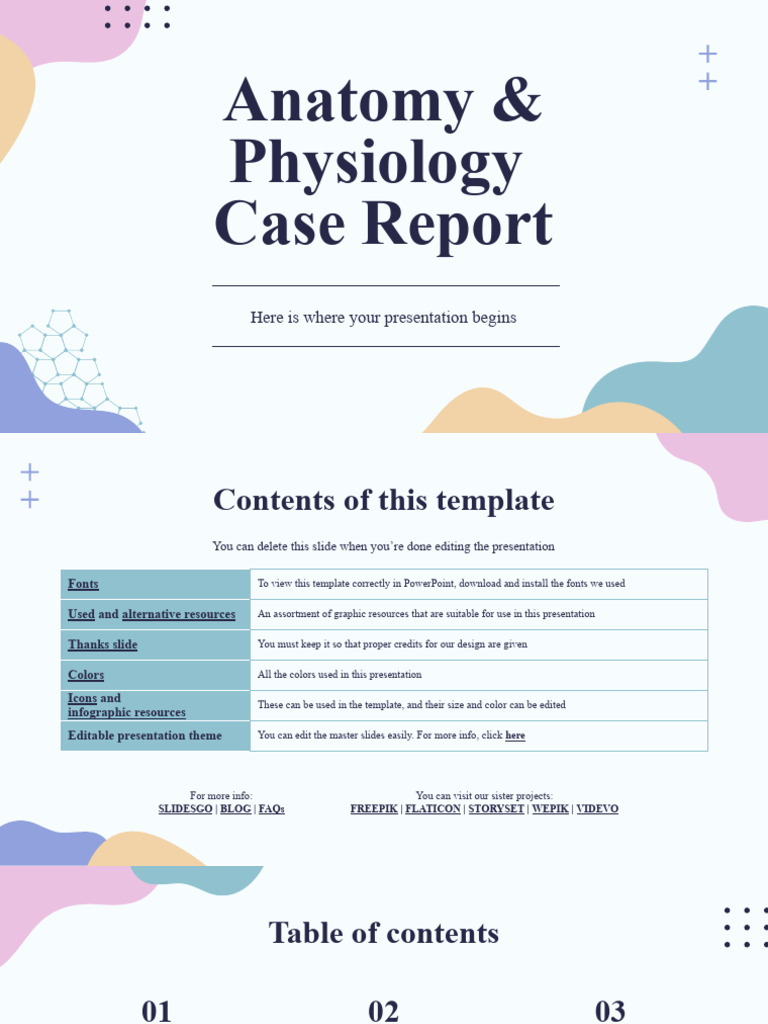 Anatomy & Physiology Case Report by Slidesgo | PDF | Medical Diagnosis ...
