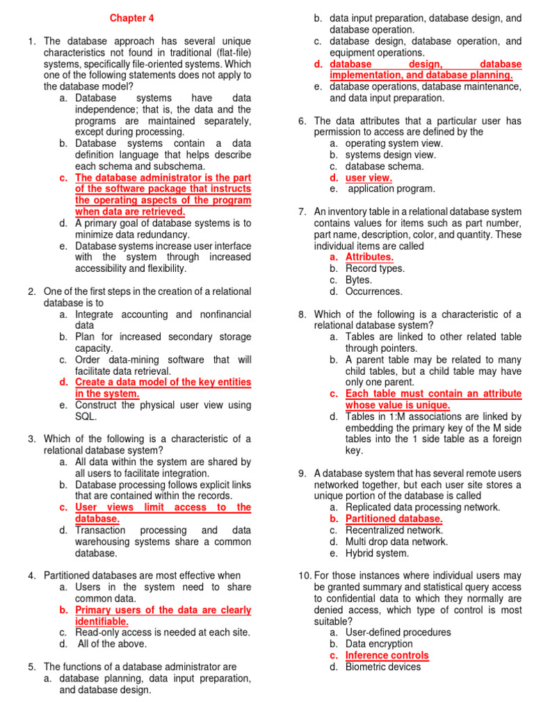 Reviewer in Auditing in CIS 1 | PDF | Databases | Relational Database