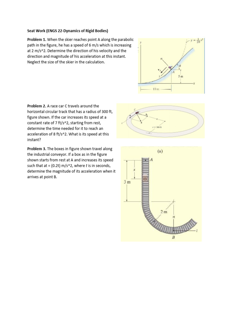 Seat Work Curvilinear | PDF | Teaching Methods & Materials