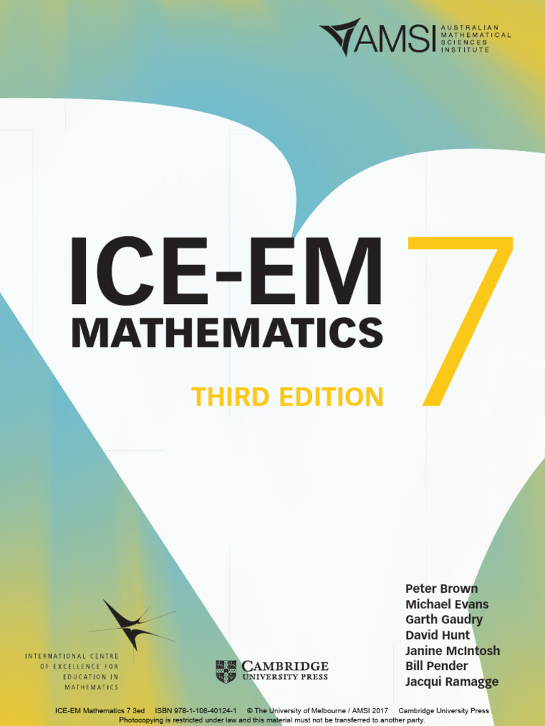 ICE EM Mathematics Year 7 Third Edition Complete Textbook | PDF ...