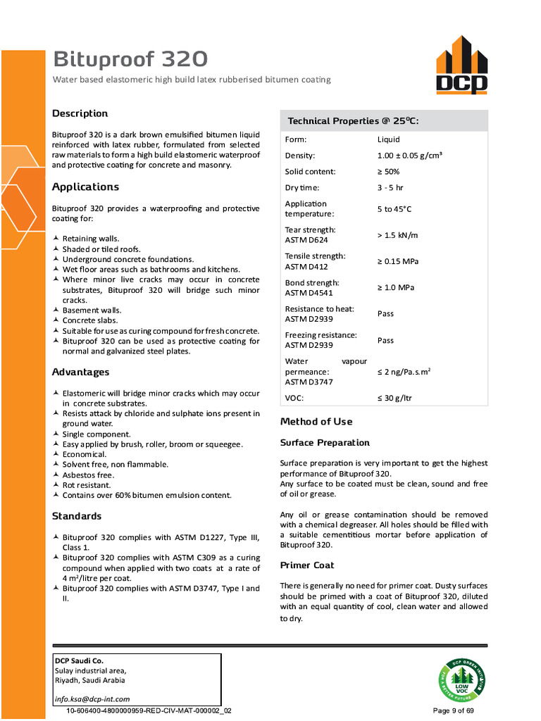 Application of the Bitumen Membrane | PDF