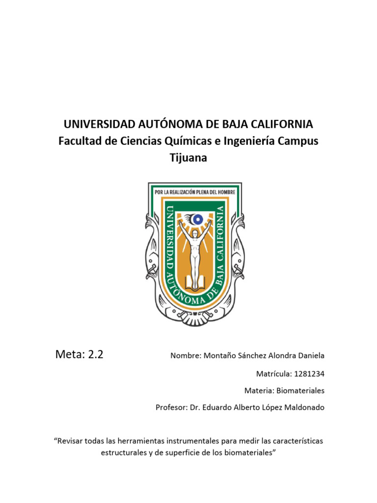 Meta2.2 Biomateriales | PDF | Moléculas | Química