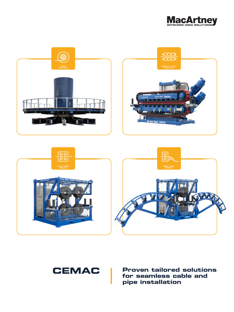 CEMAC Offshore Cable Handling Equipment | PDF | Offshore Wind Power ...