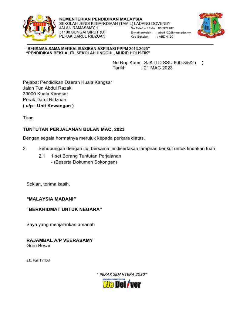 Surat Iringan PPD2 | PDF
