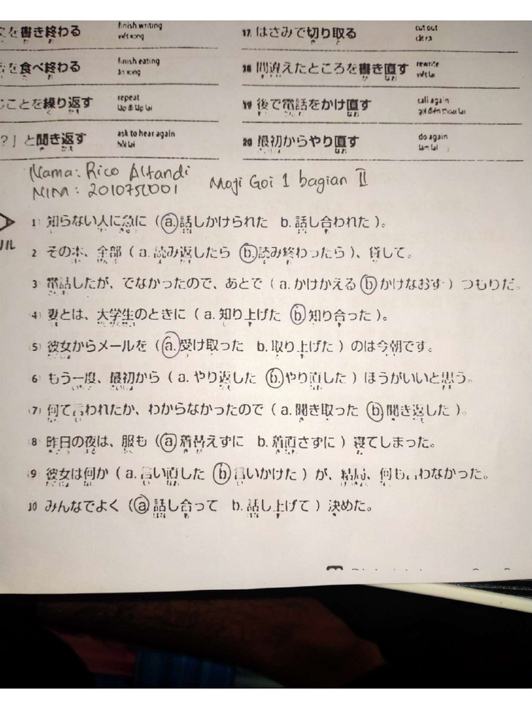 Rico Alfandi - Tugas N3 - Moji Goi 1&2 | PDF