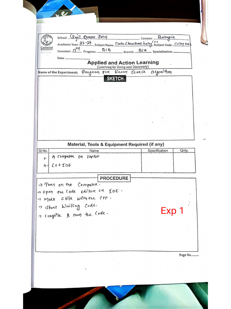 AL Topics For Data Structures Using C++ (Total 5 Topics) | PDF