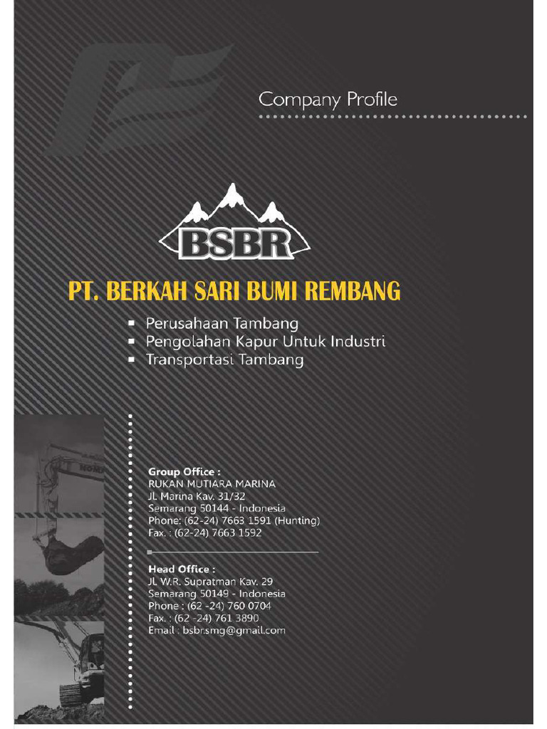 Company Profile PT Berkah Sari Bumi Rembang | PDF