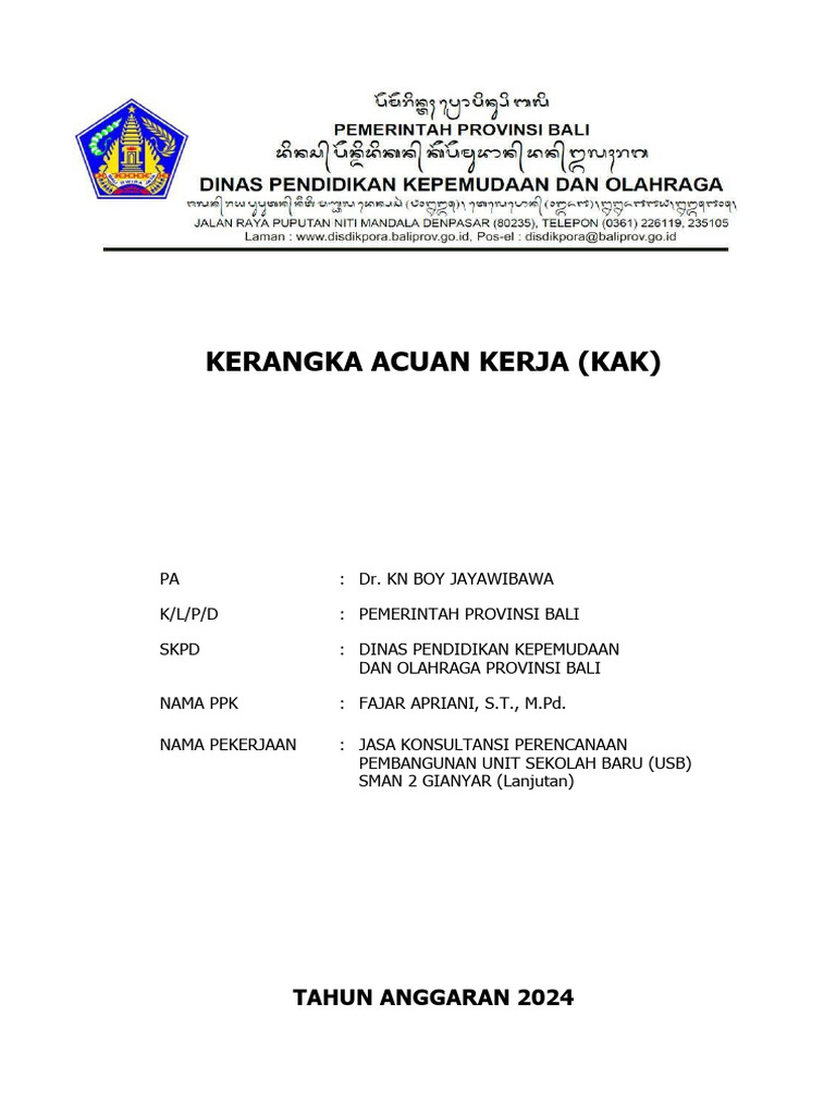 Kak Sman 2 Gianyar | PDF