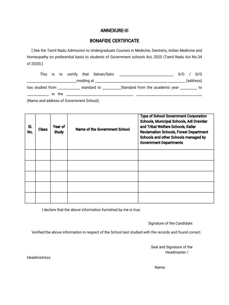 Medical Bonafide Certificate | PDF Medical Bonafide Certificate | PDF